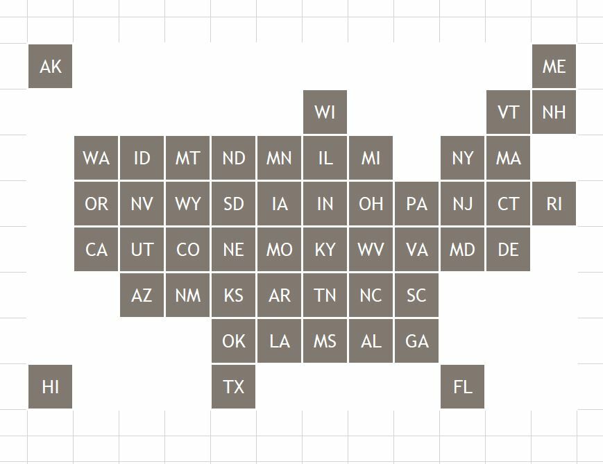 How to create a Grid Map in Excel