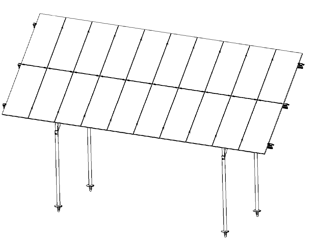 Portrait Solar Racks with C-Channels | Malina Solar Structures