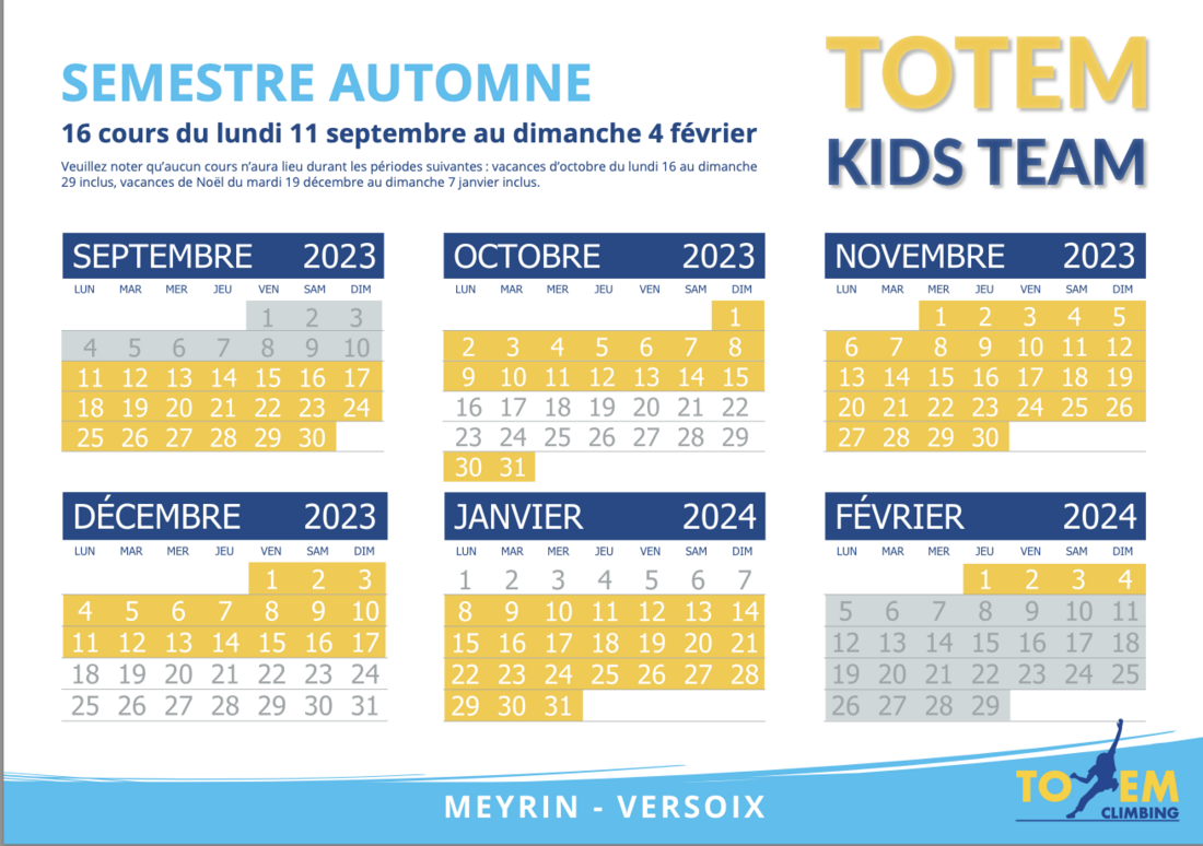 TOTEM Meyrin | Kids | Cours | Anniversaire | Camps
