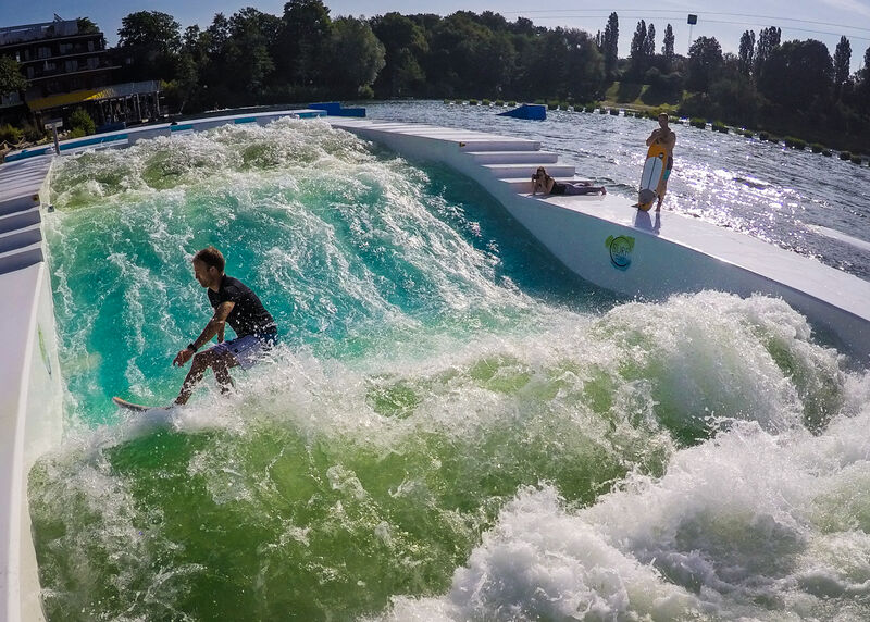 UNIT Surf Pool - The world's first floating surf pool