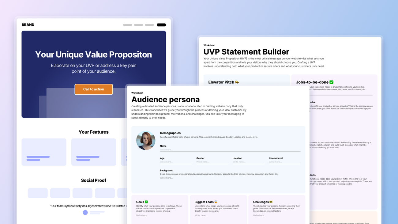 Worksheet: Build Your Unique Value Proposition