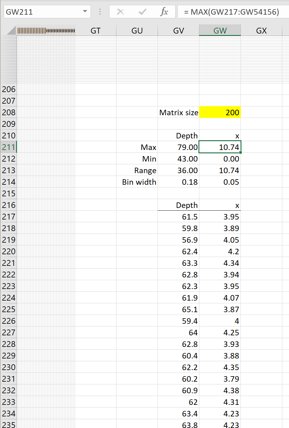 How to create a Density Scatterplot in Excel