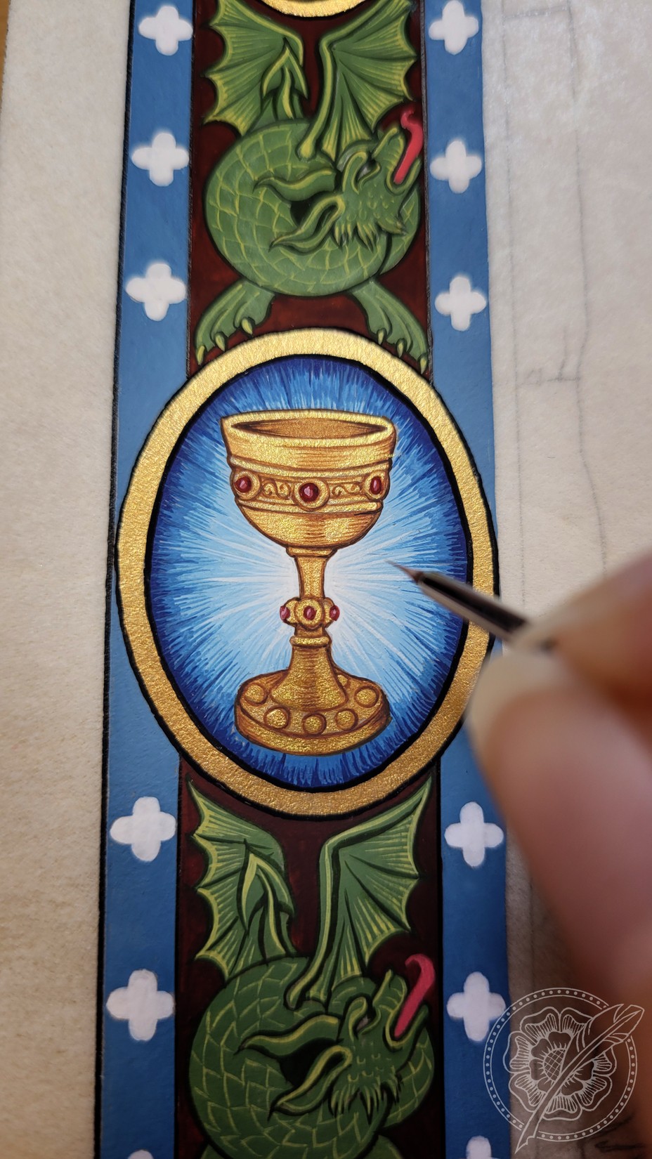 Arthurian inspired Gothic Revival design