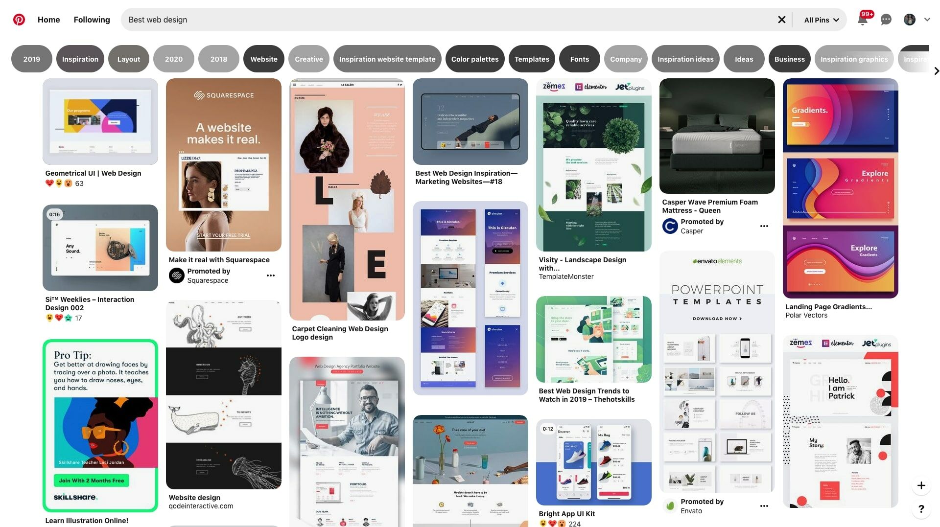 Web design inspiration: Top 5 sources used by pro designers - Pagecloud ...
