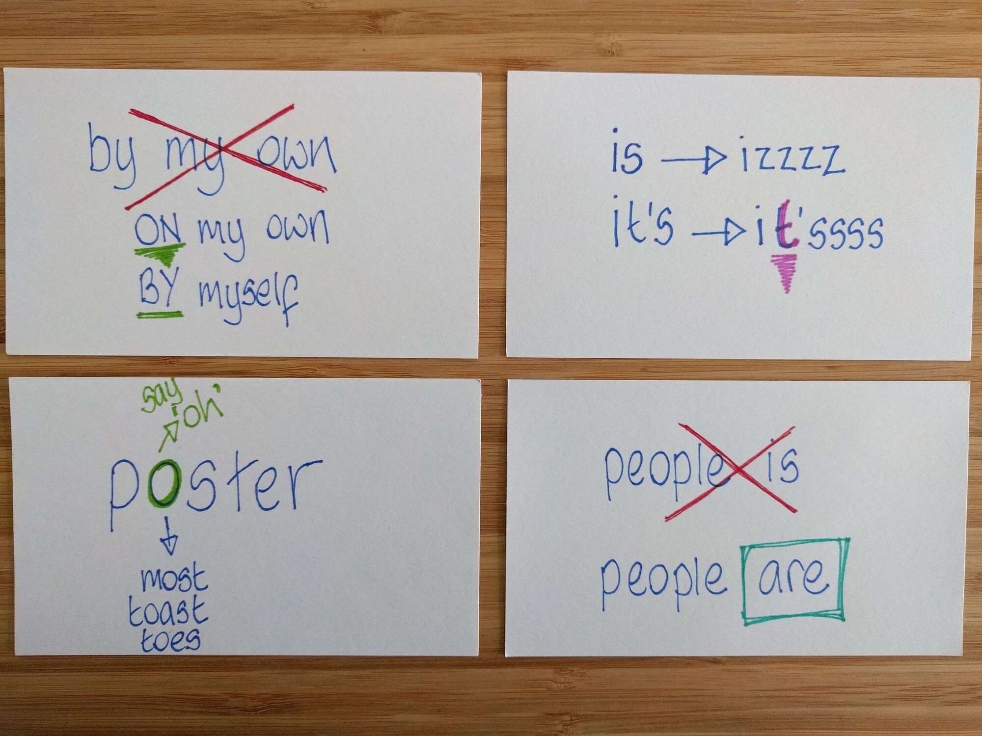 TOEFL Speaking : Three Flashcard Tips for Pronunciation - Birkenhead ...