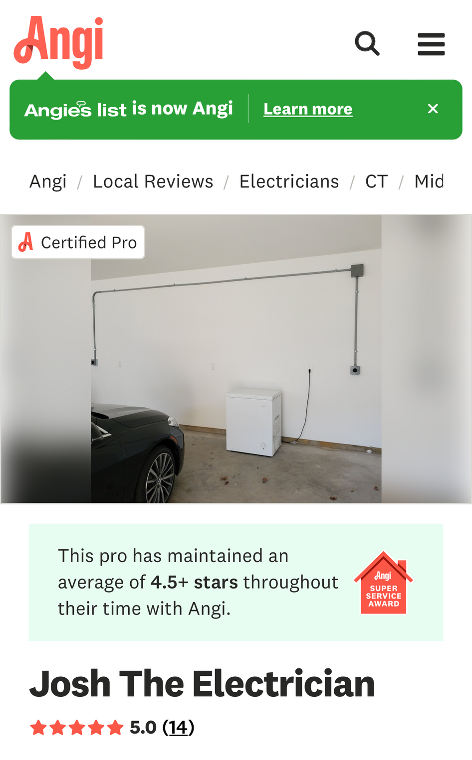 Josh The Electrician Home Page