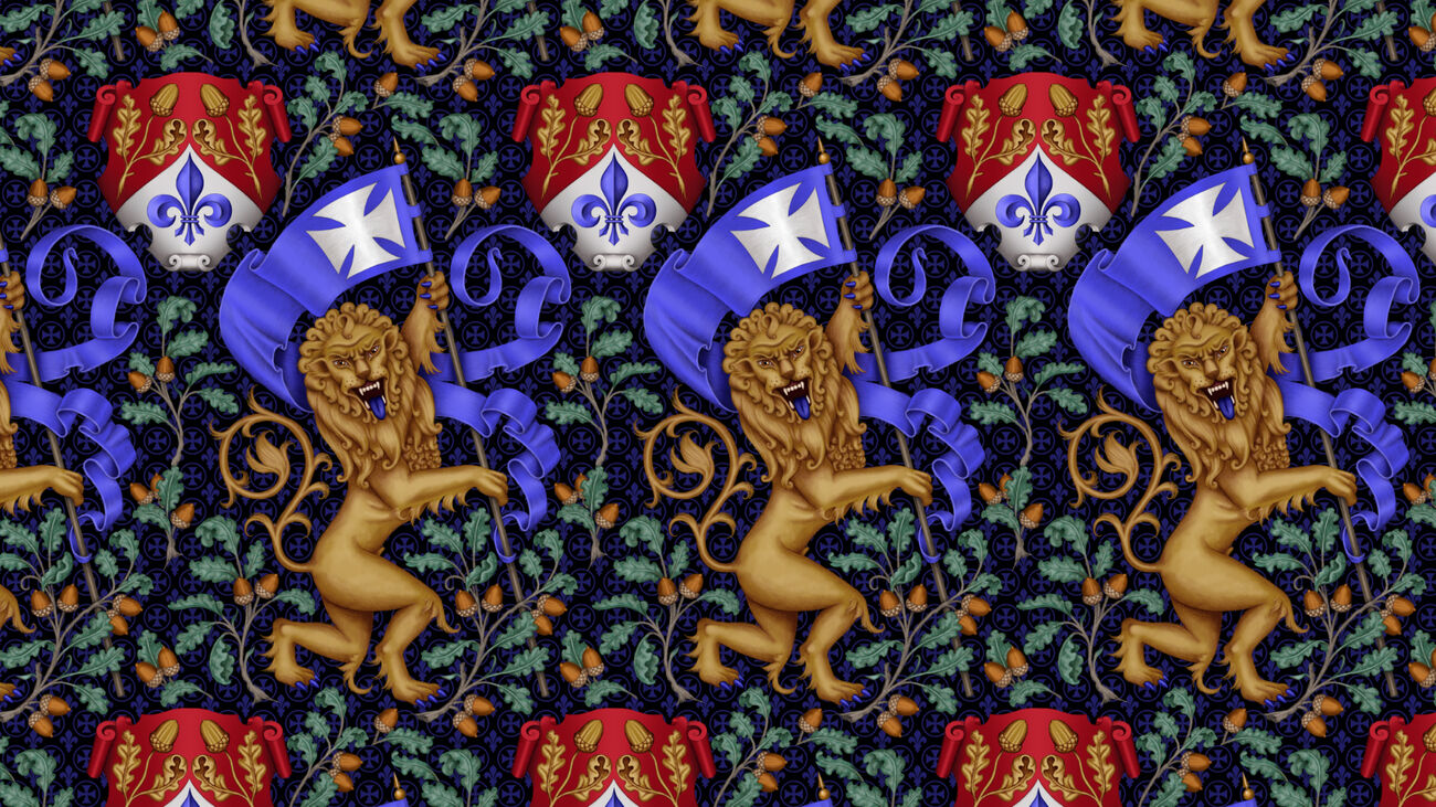 Heraldic fabric design