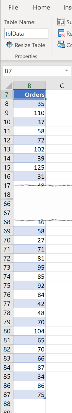 How to create a Stem-and-Leaf plot in Excel