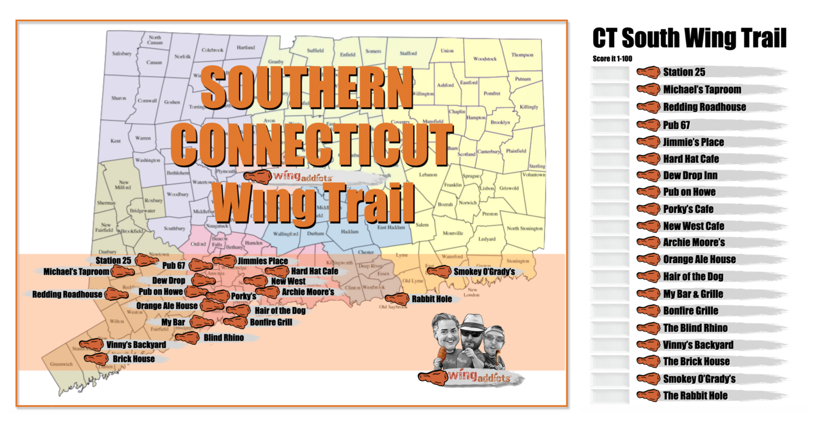Southern Connecticut Wing Trail - Under the Wing-Fluence