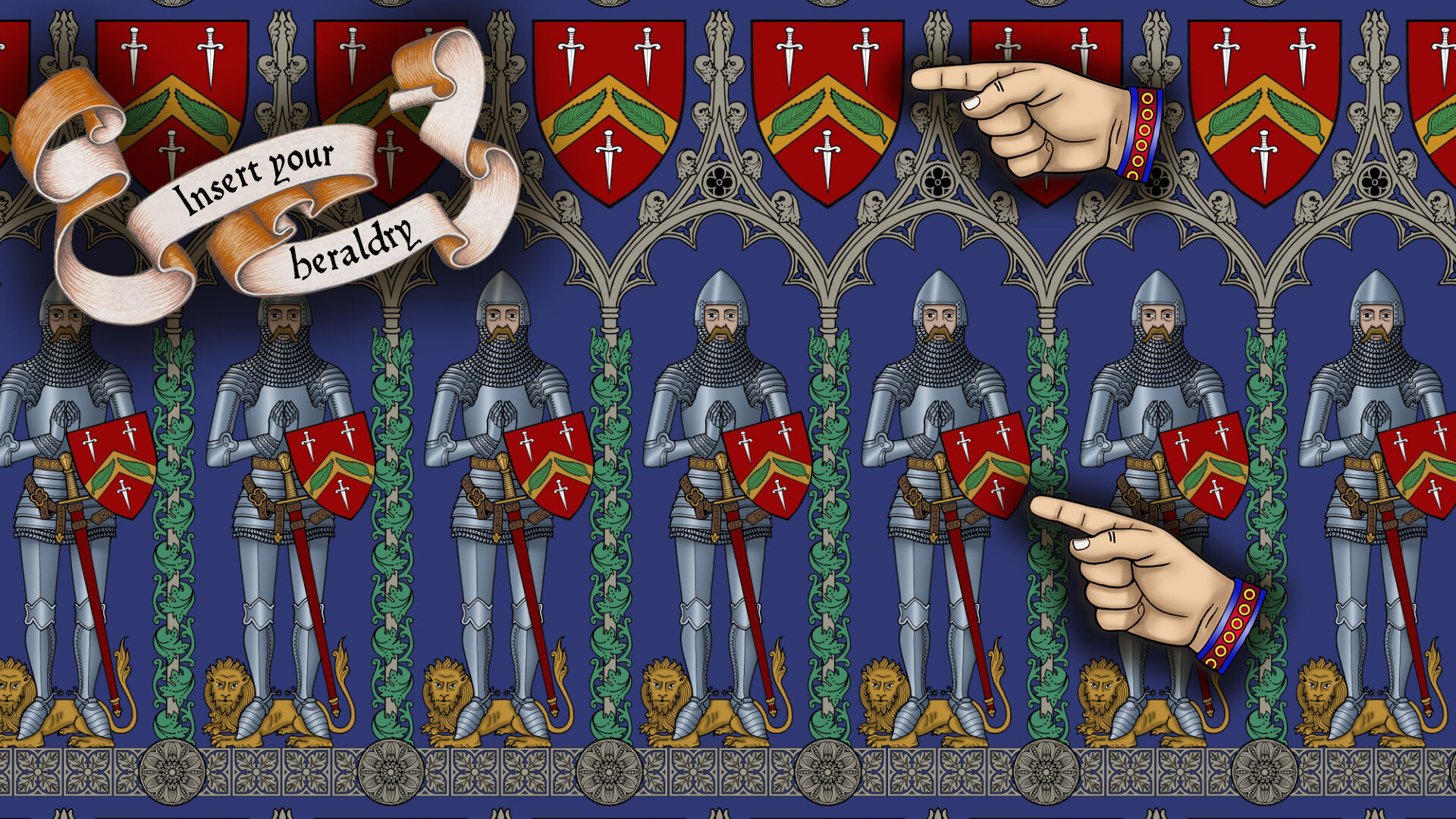 Heraldic fabric design