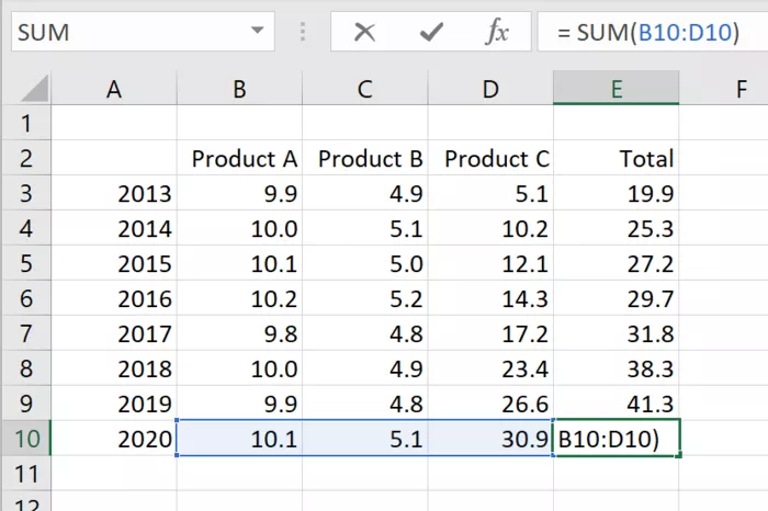 How to Add Labels to Show Totals in Stacked Column Charts in Excel