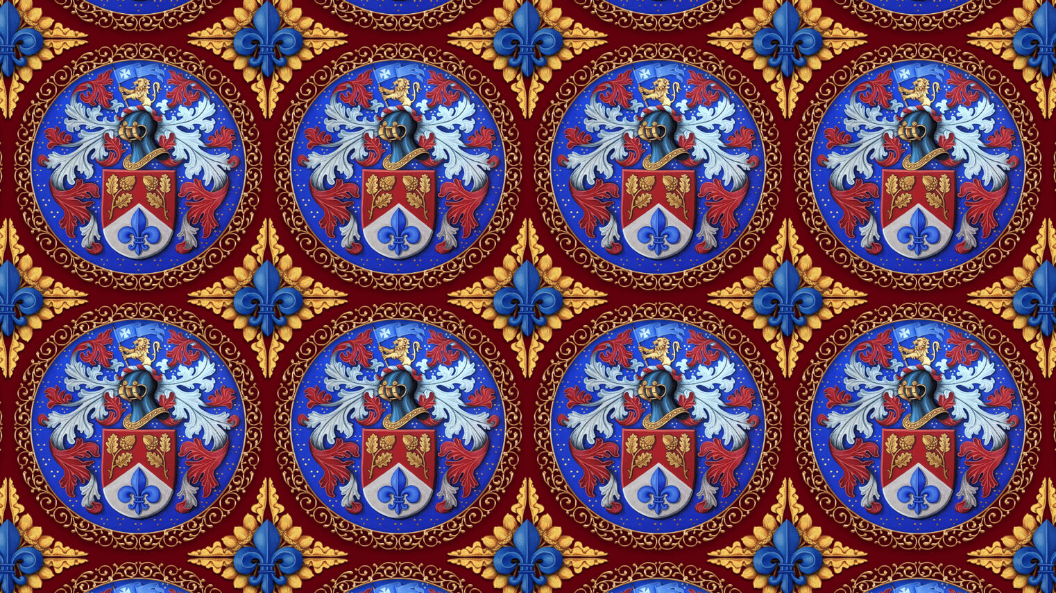 Heraldic fabric design