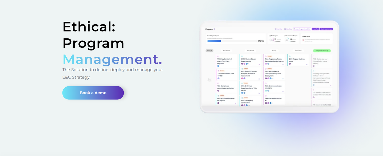 Ethical: Program Management