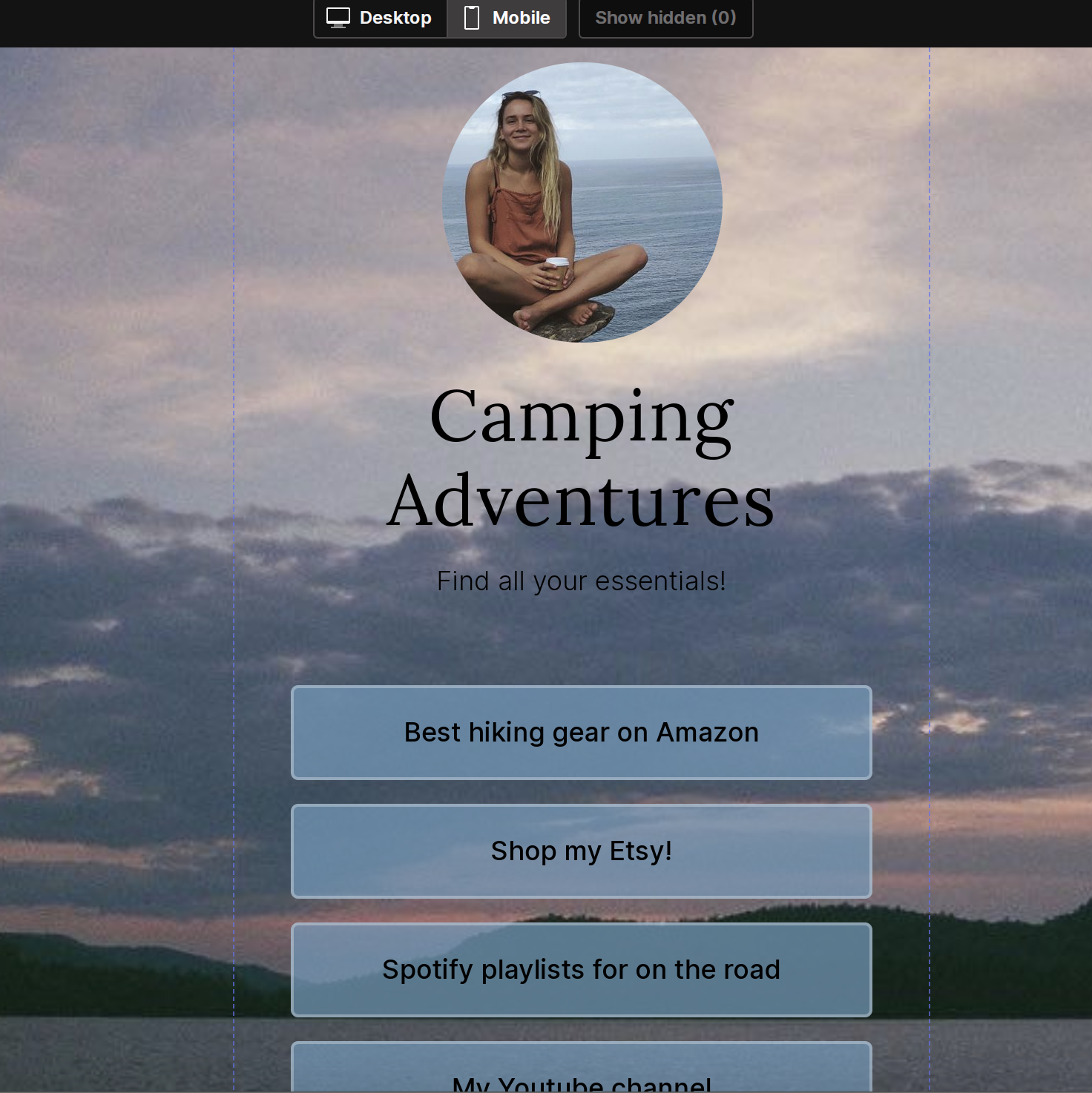 Creating a Link Page with Pagecloud! - Pagecloud Blog - Web Design ...
