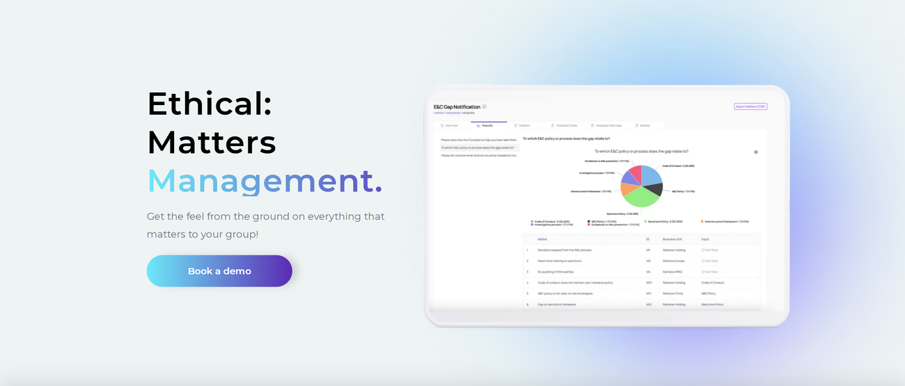 Ethical: Matters Management