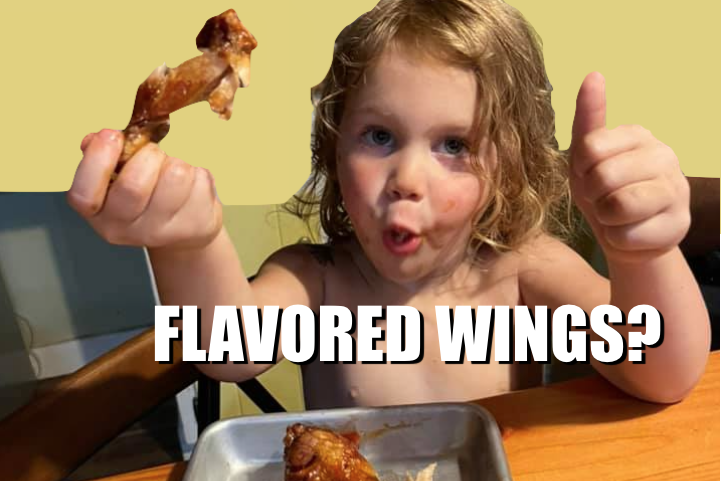 eating chicken wings funny