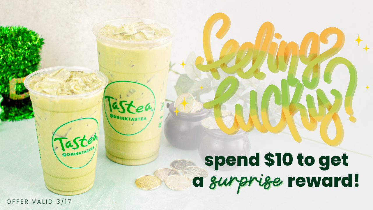 Test Your Luck at Tastea on St. Patrick 🍀 - Tastea Blog