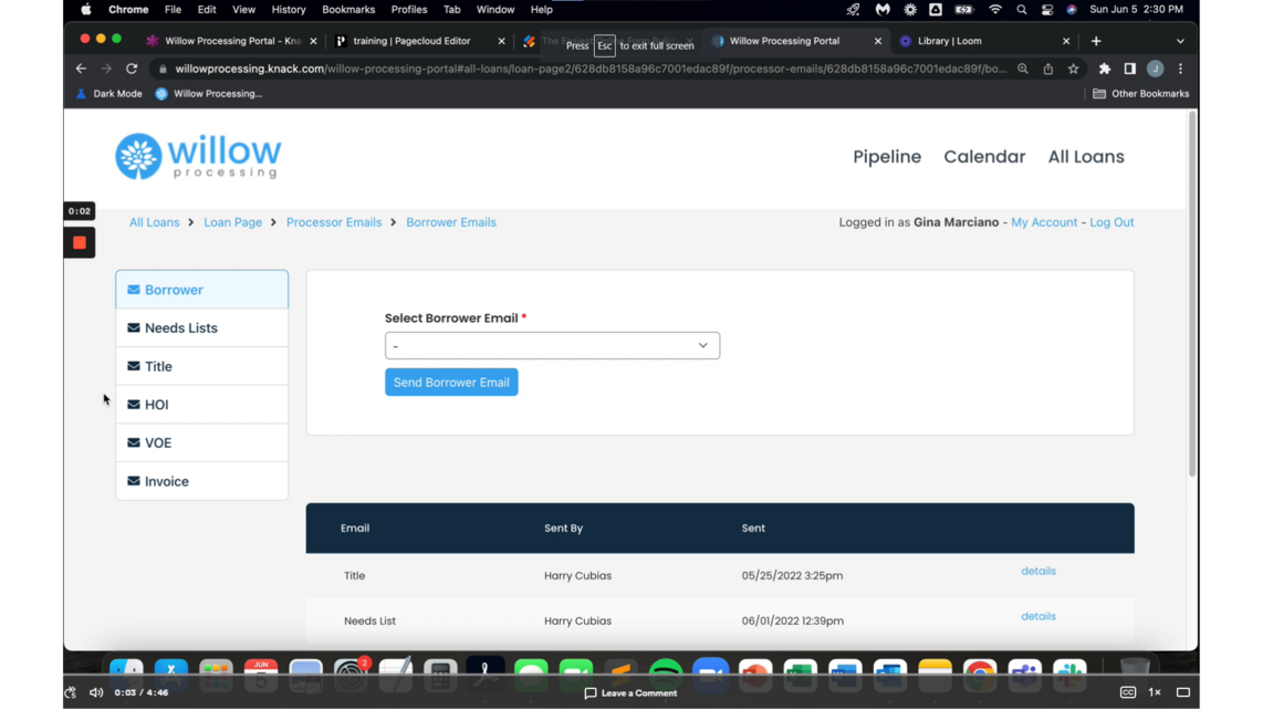 Willow Processing | Training - Portal-Sr