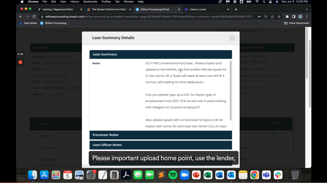 Willow Processing | Training - Portal Jr.